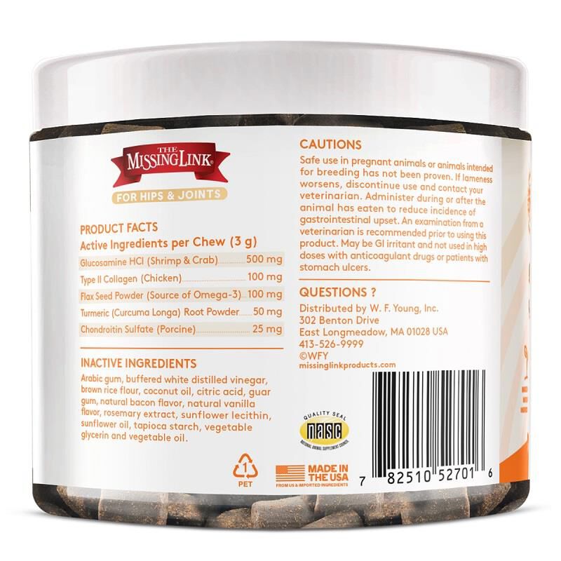 The Missing Link Collagen Care for Hips & Joints for Adult Dogs, 60 ...